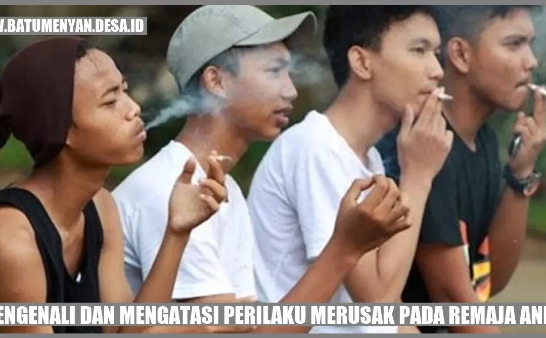 Mengenali dan Mengatasi Perilaku Merusak pada Remaja Anda - Batu Menyan